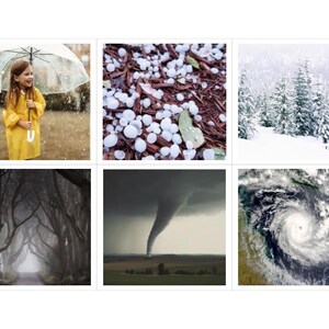 Types of Weather Montessori 3 Part Cards - Etsy Canada
