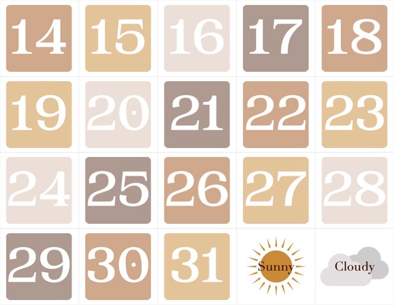 Classroom Calendar Card Set Autumn Woodland - Etsy