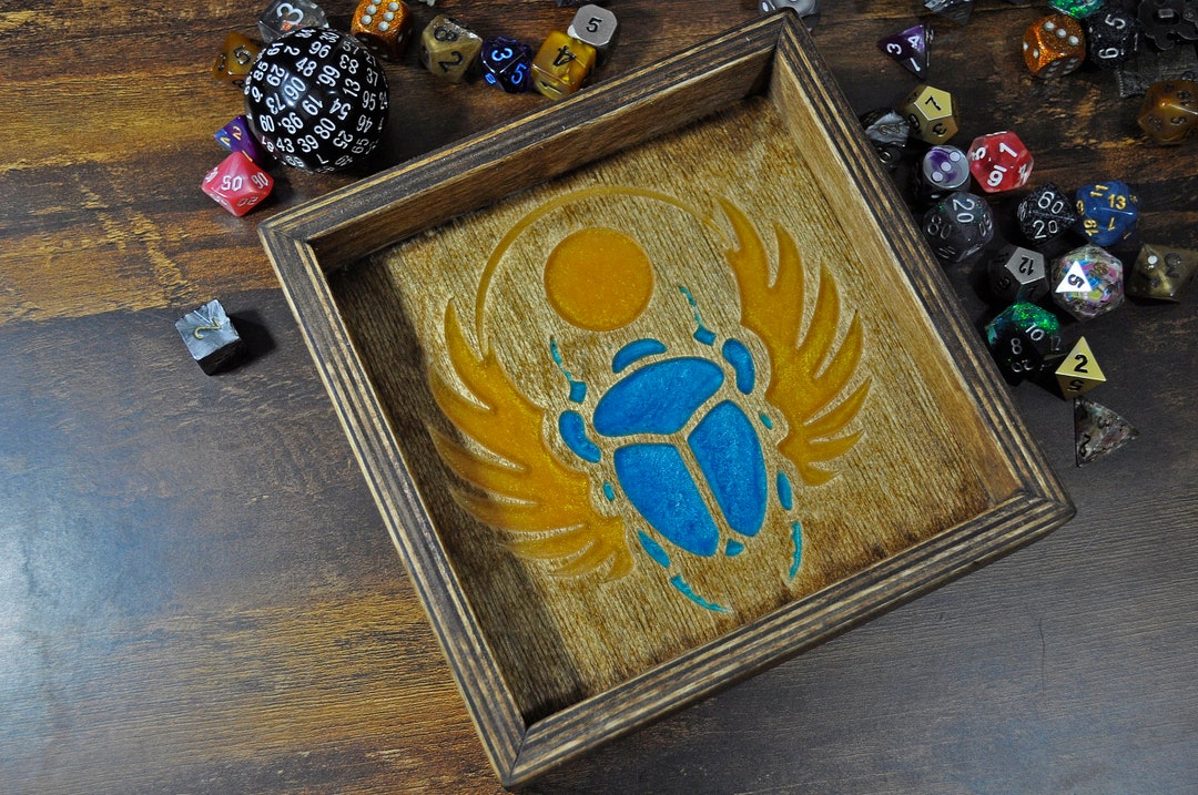 Scarab Resin Dice Tray - Etsy
