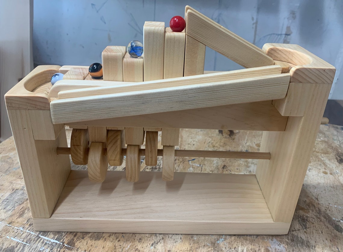 Marble Stair Climber Wooden Toy - Etsy