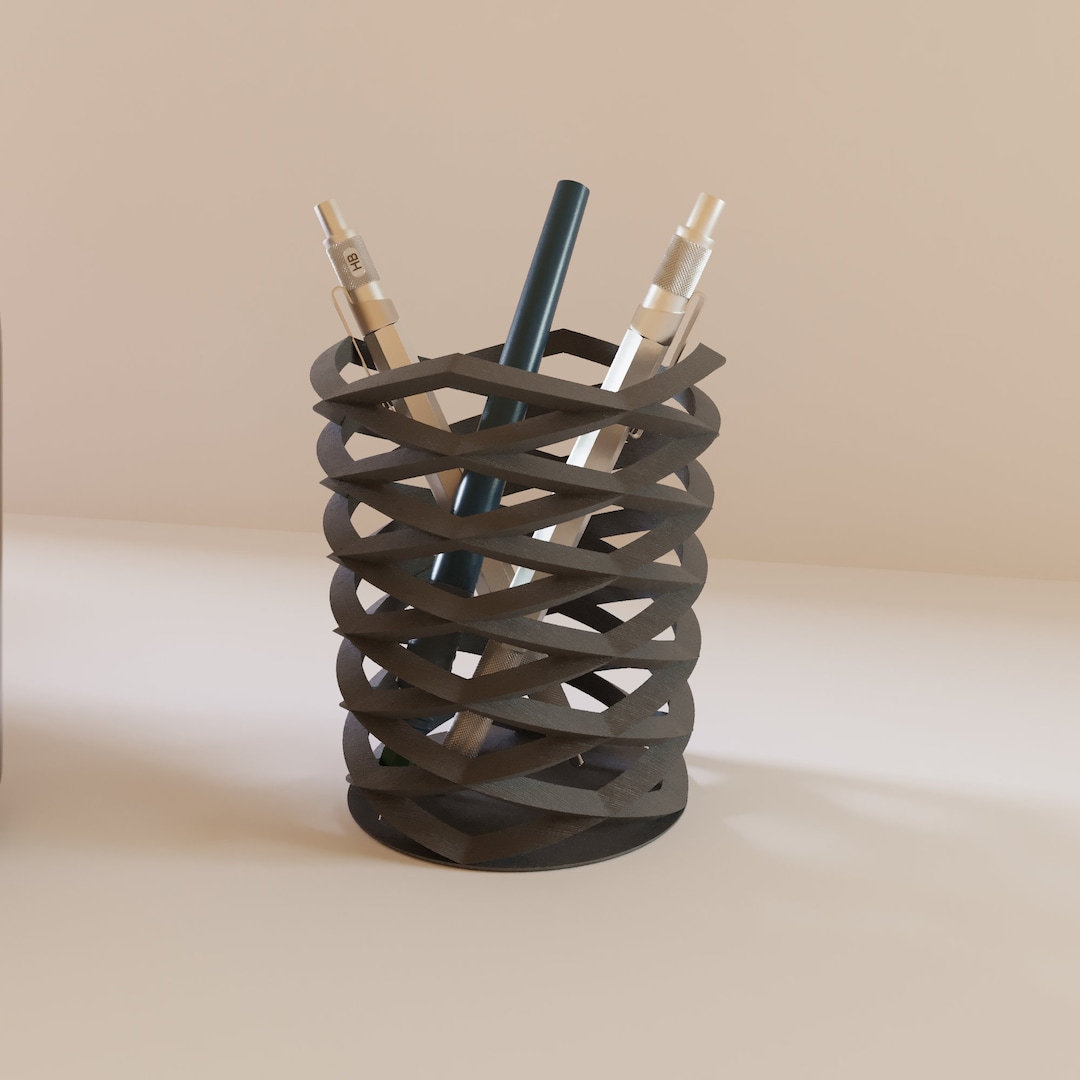Creative Pen Holder 3D Stl Download Printable Digital - Etsy