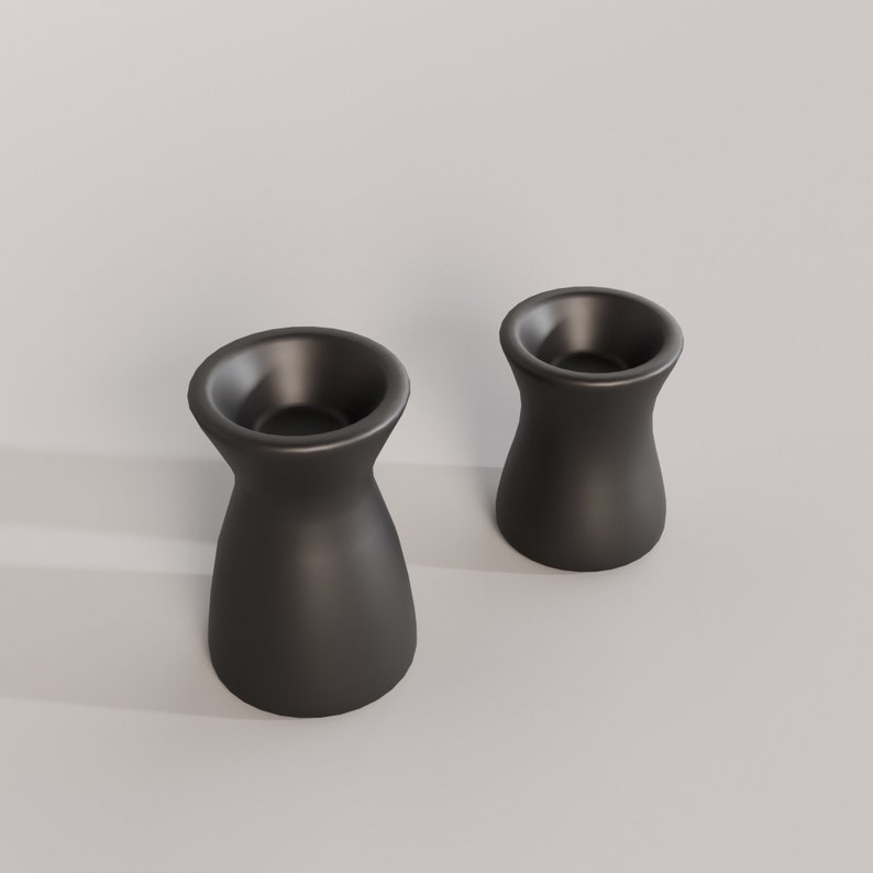 Candle Holder STL Files for 3D Printing | Modern Candle Holder 3D Print ...