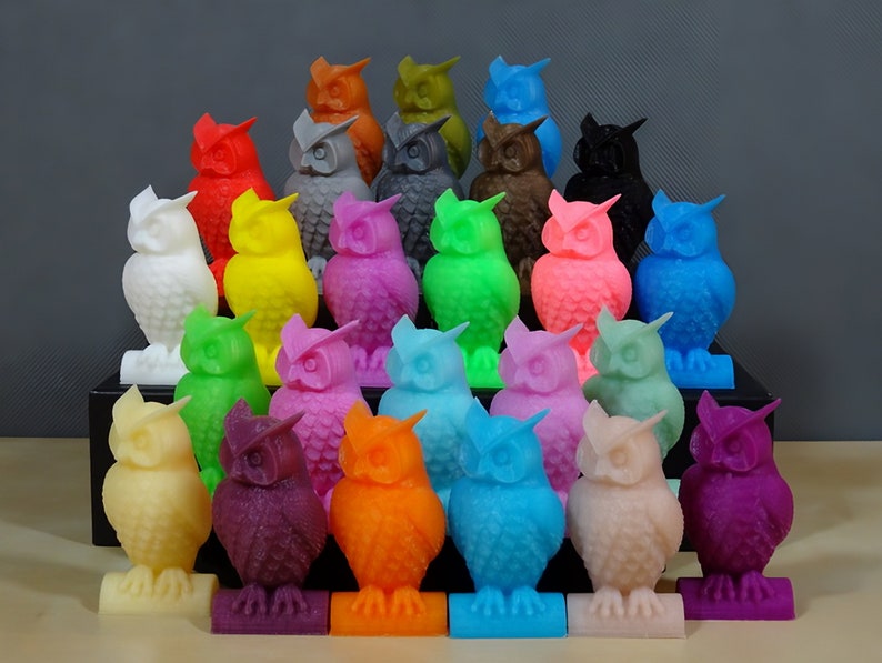 3D Printable Owl Figurine: Detailed STL File for Desk Decor - Etsy