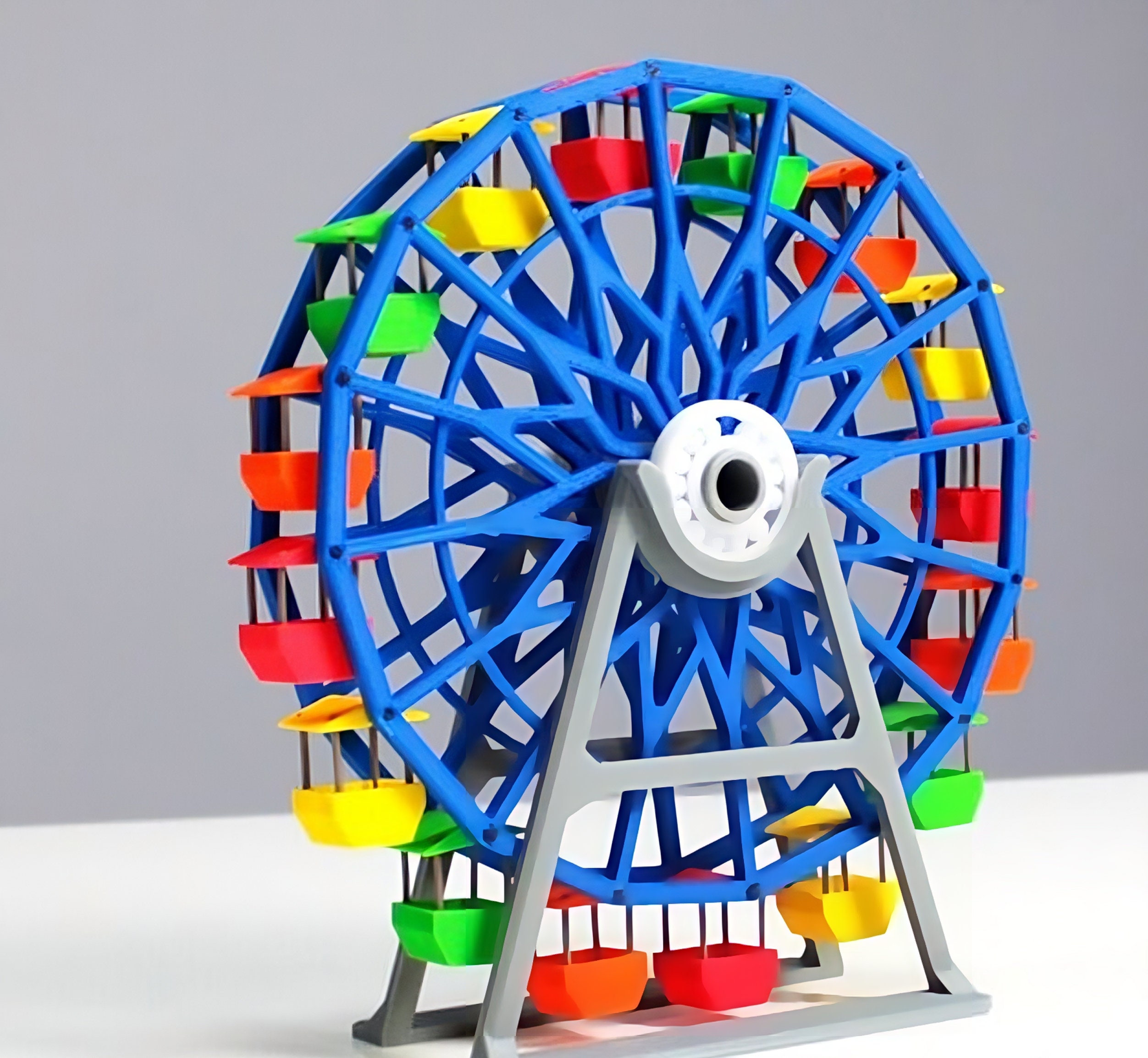 Ferris Wheel 3d STL Digital Download Toys Ferris Whell Gondola Colorful ...