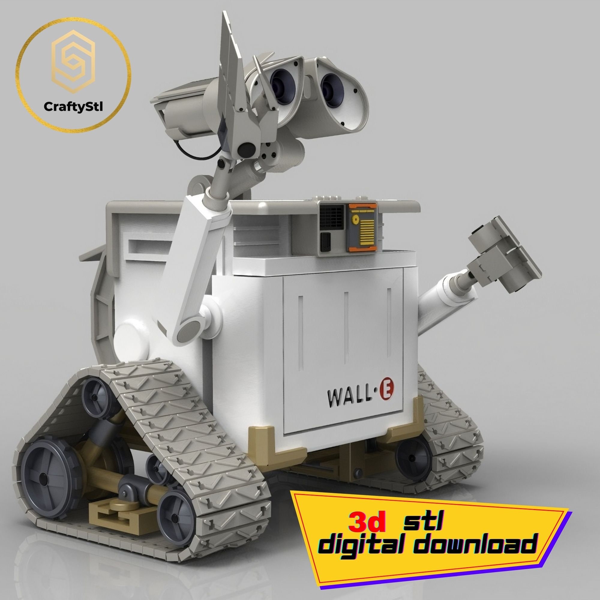 Wall-e Robot 3d STL Printable Wall E Joined Toys Pieces 3D Model STL File Robot Toys - Etsy