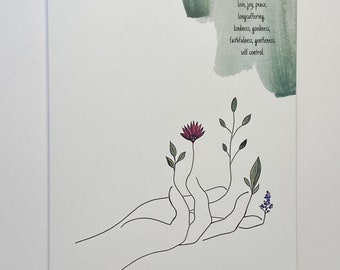 Handmade Christian Greeting Card 5x7 Folded Notecard - Etsy