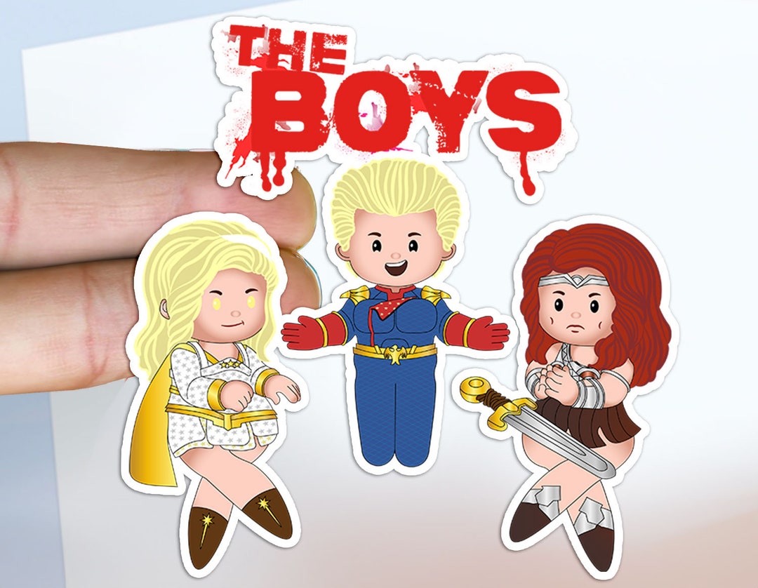 The Boys Series Stickers starlight Homelander Ll queen Maeve the Boys ...