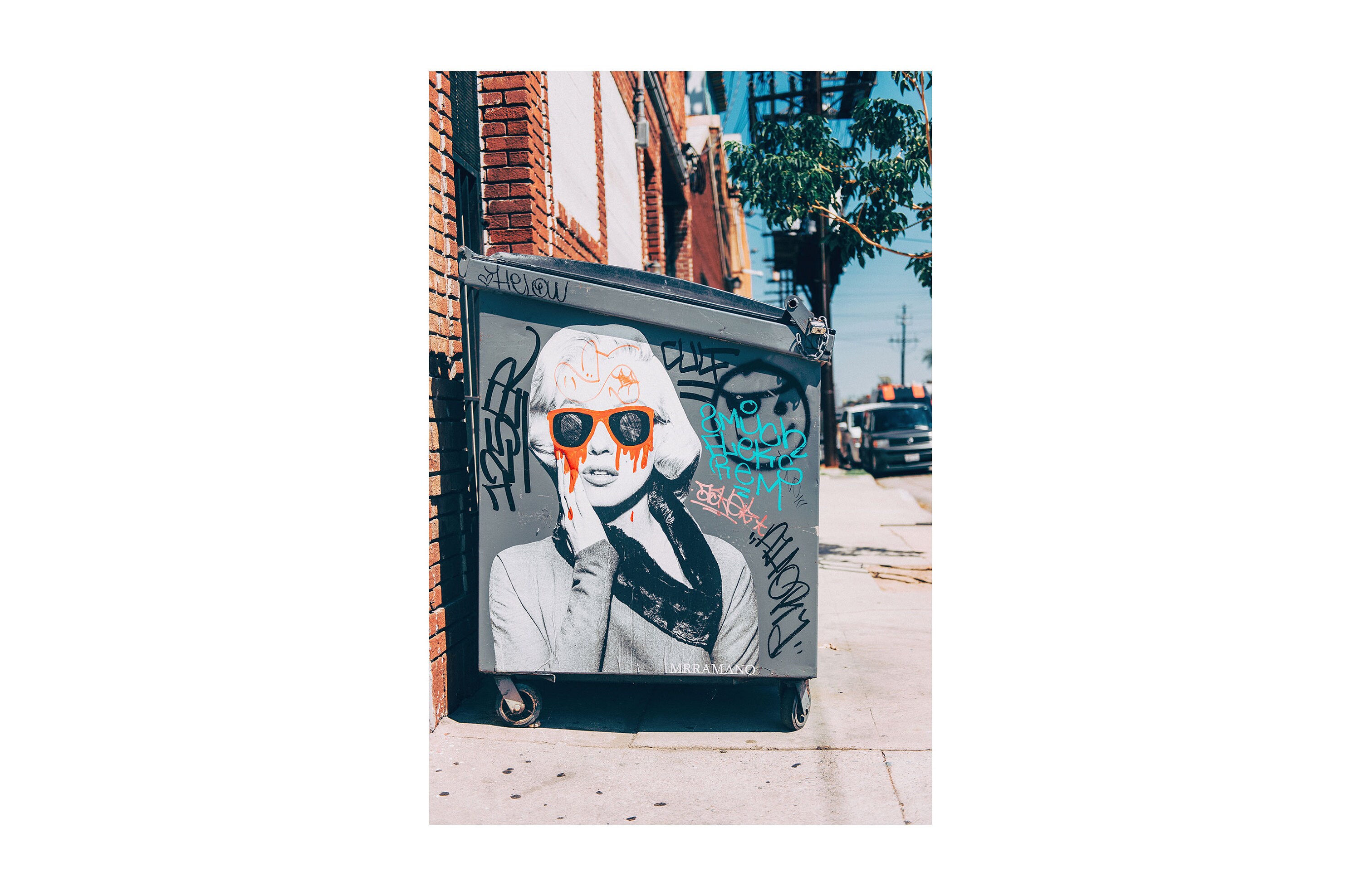 Marilyn Monroe Street Art, Downtown Los Angeles Wall Art, California ...