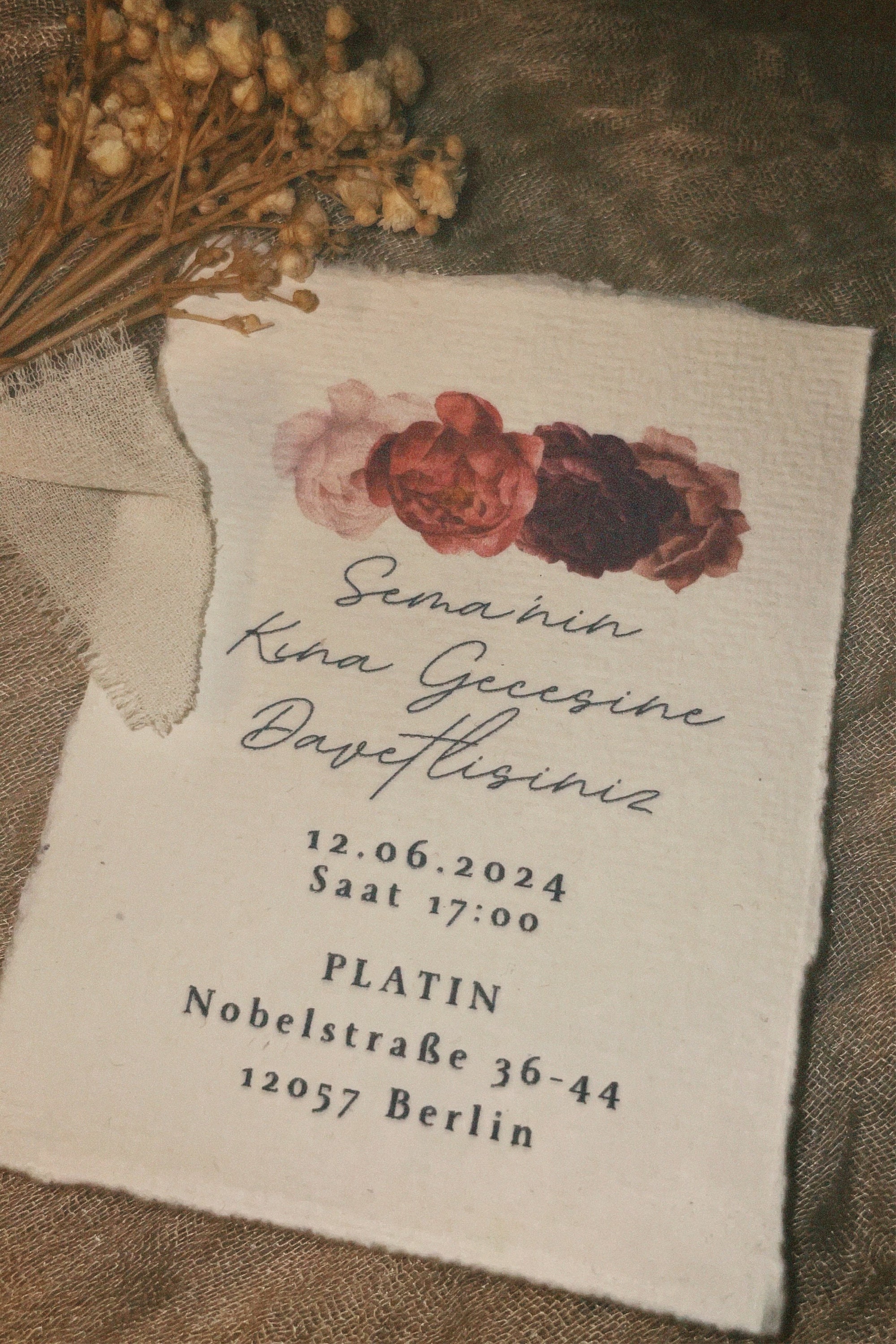 25x Invitation Cards Personalized Invitation Cards Handmade Invitation ...