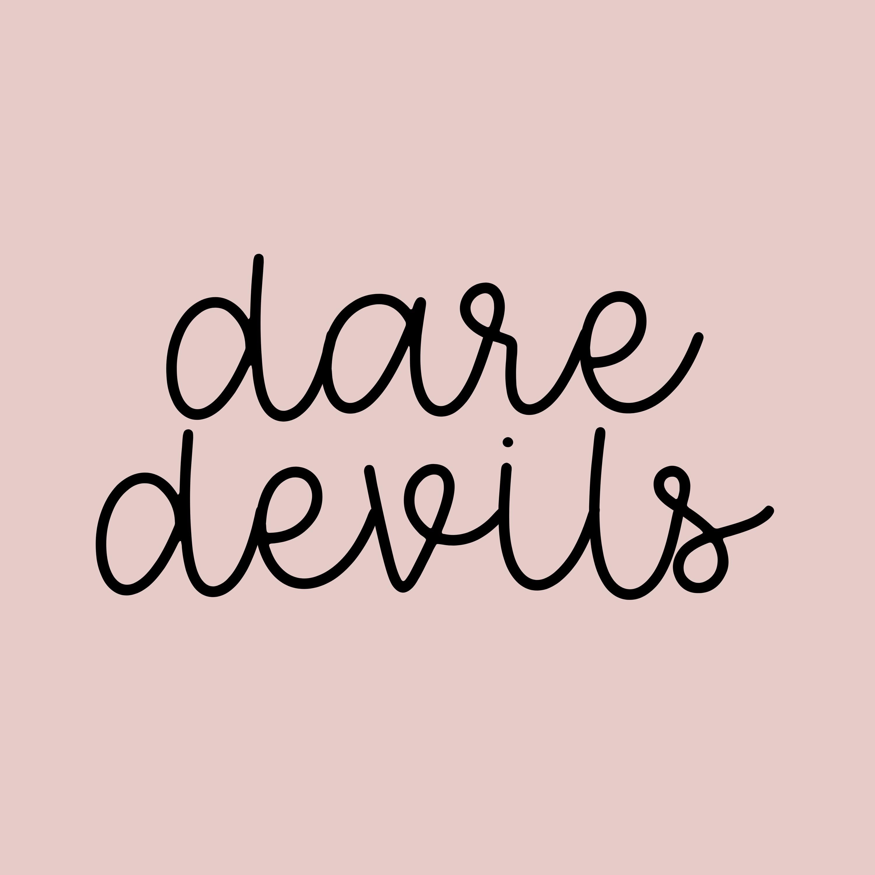 Handwritten Team Mascot Png Dare Devils Sublimation Design Download ...