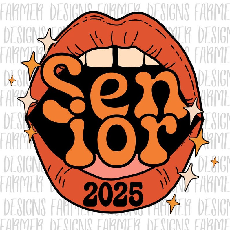 Retro Senior 2025 Png, Class of 2025 Png, Groovy Senior Png, Senior Mom ...