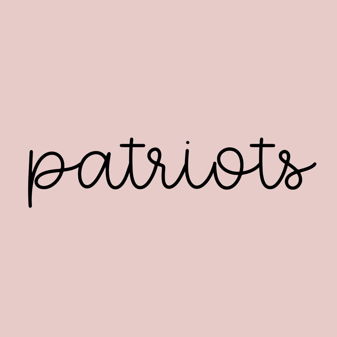 Handwritten Team Mascot Png Patriots Sublimation Design Download ...