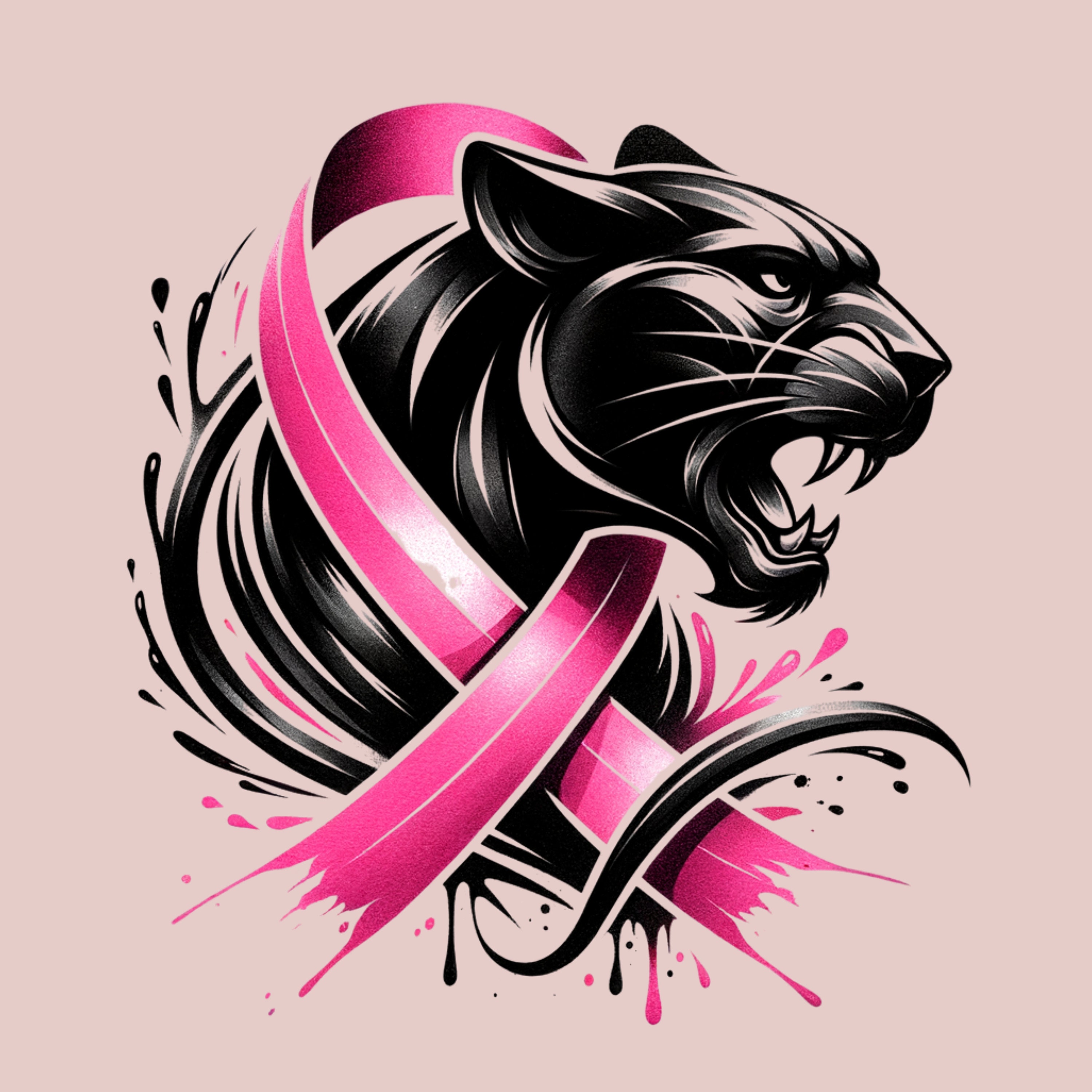 Panthers Breast Cancer Logo