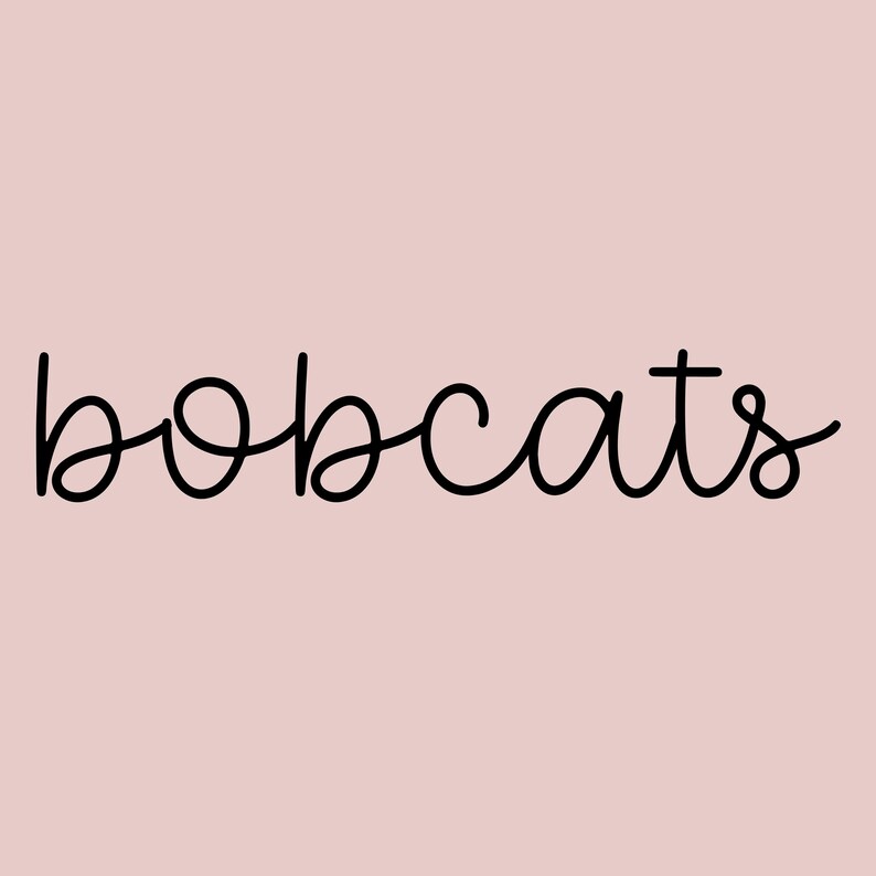 Handwritten Team Mascot Png Bobcats Sublimation Design Download Bobcats ...