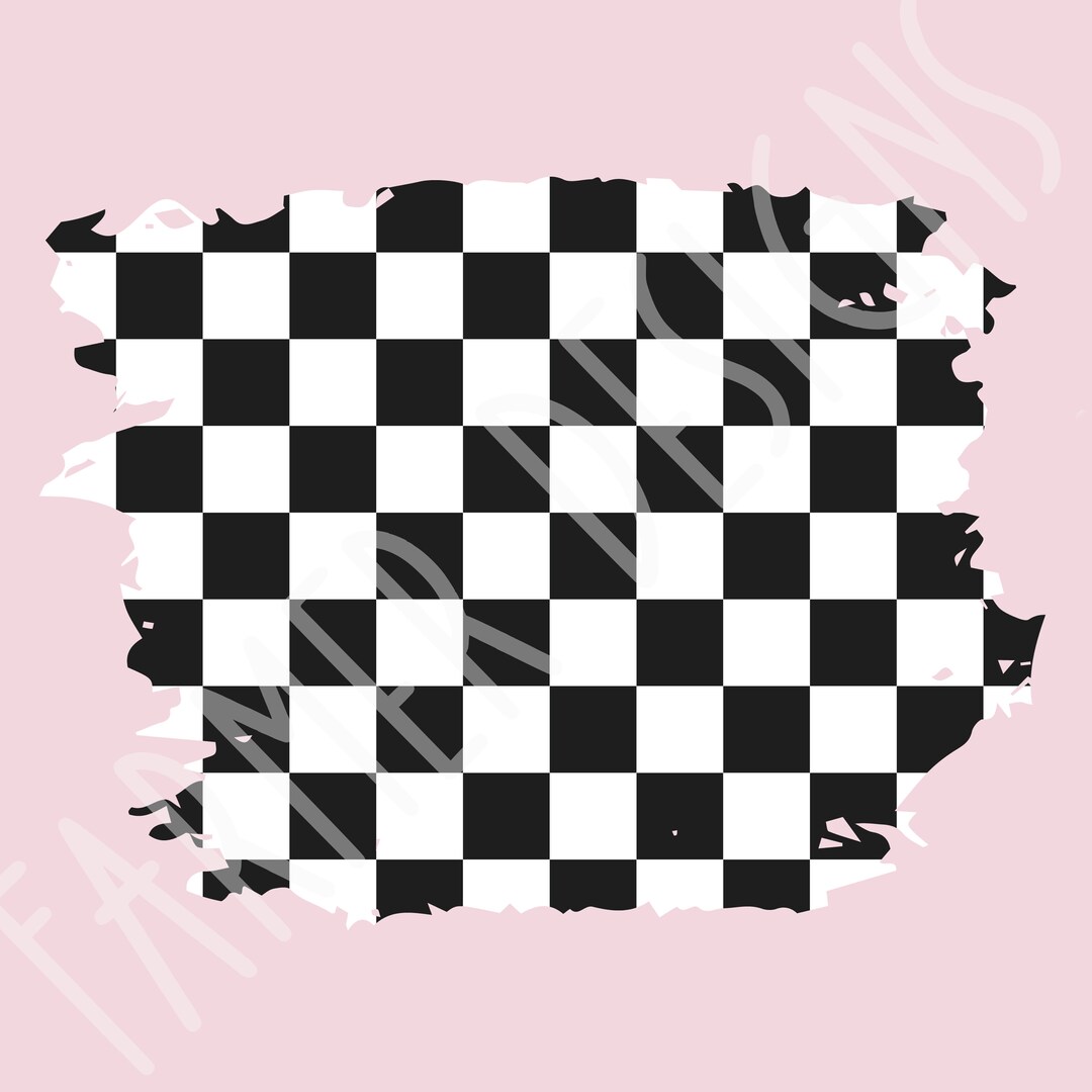 Checkered Sublimation Background Black and White PNG Sublimation ...