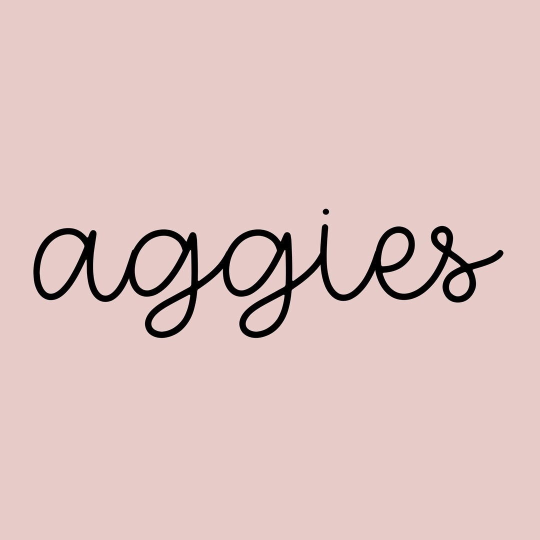 Handwritten Team Mascot Png Aggies Sublimation Design Download Aggies ...