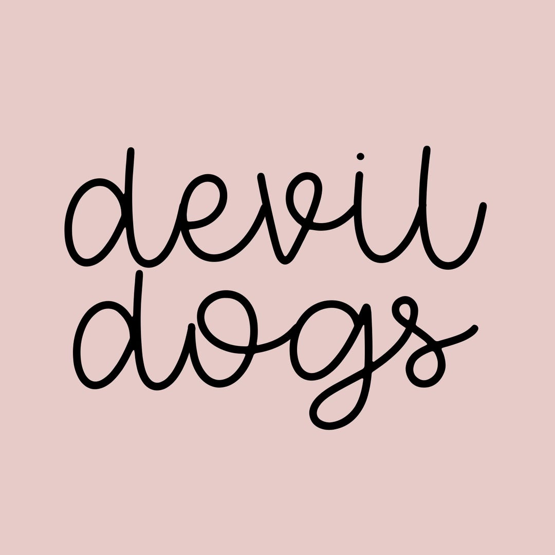 Handwritten Team Mascot Png Devil Dogs Sublimation Design Download ...