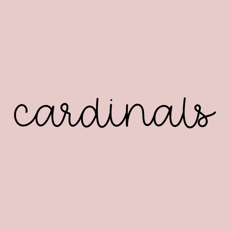 Handwritten Team Mascot Png Cardinals Sublimation Design Download ...