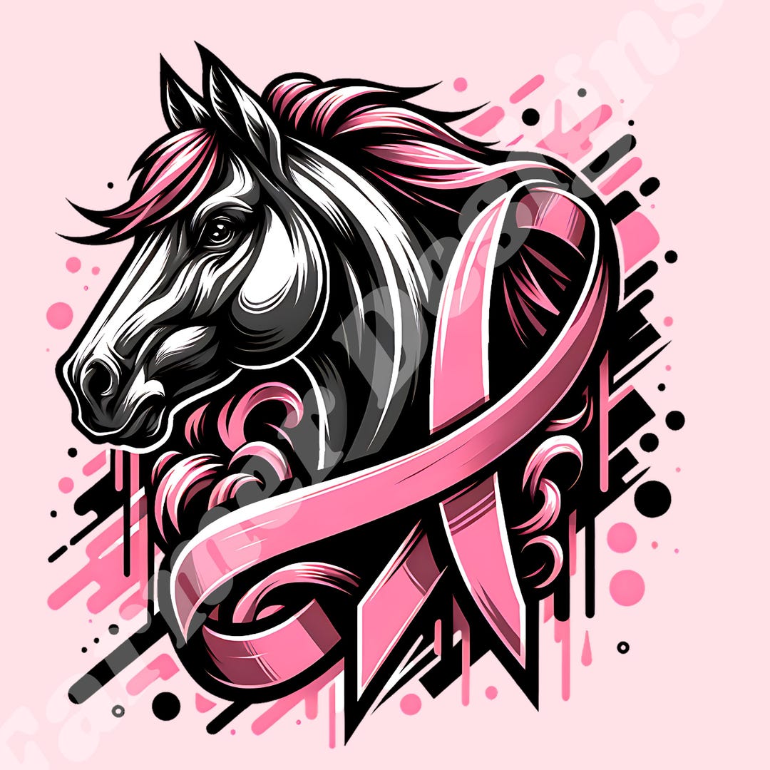 Breast Cancer Team Mascot Png Colts Sublimation Pink Out Breast Cancer ...