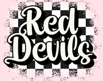 Red Devils Mascot Stars Digital Download PNG - Etsy