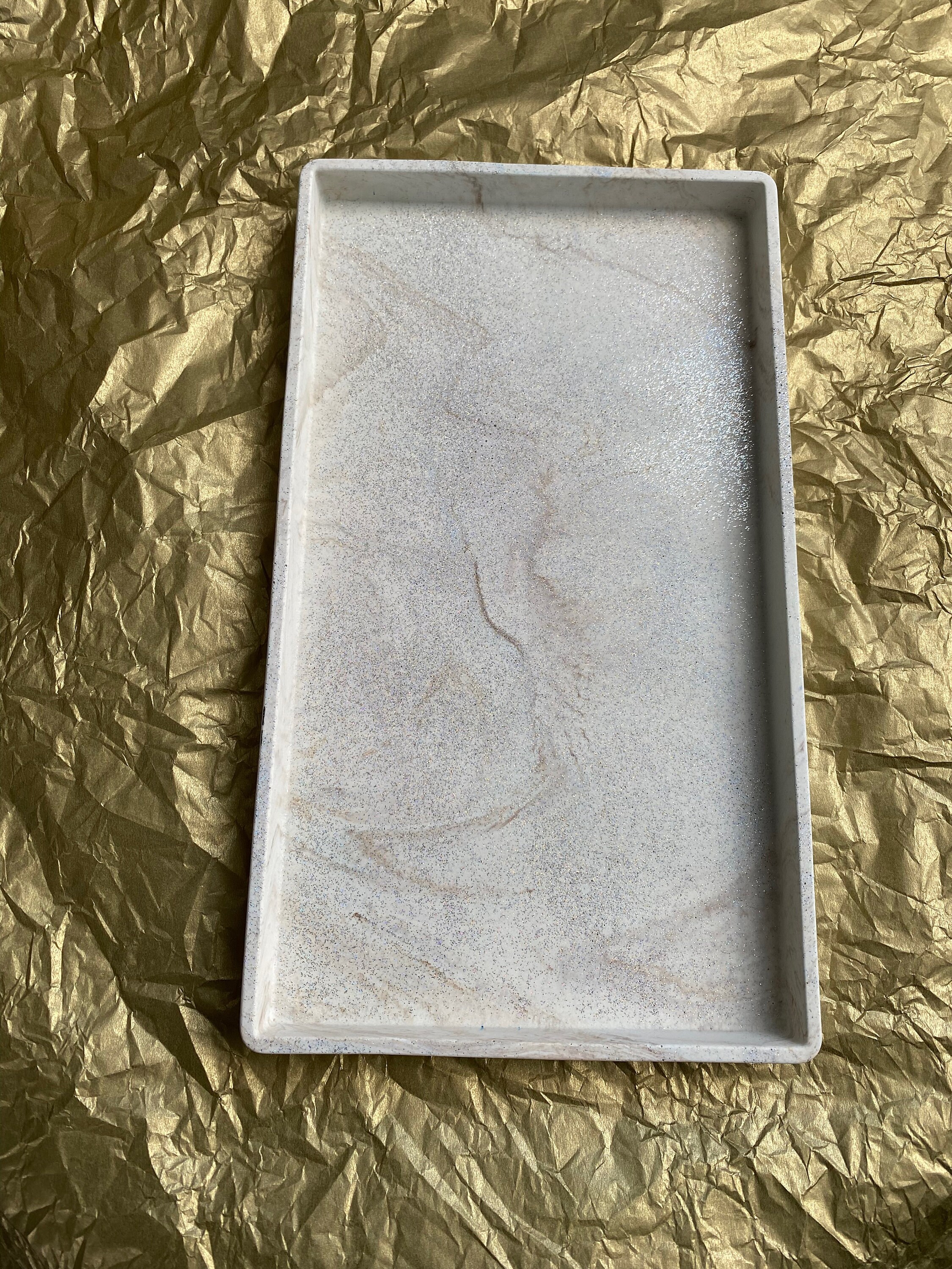 Rectangle Jesmonite Tray, Concrete Rectangle Tray, Gifts for Home ...