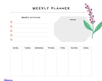 Therapist Weekly Appointment Tracker PLANNER PRINTABLES - Etsy