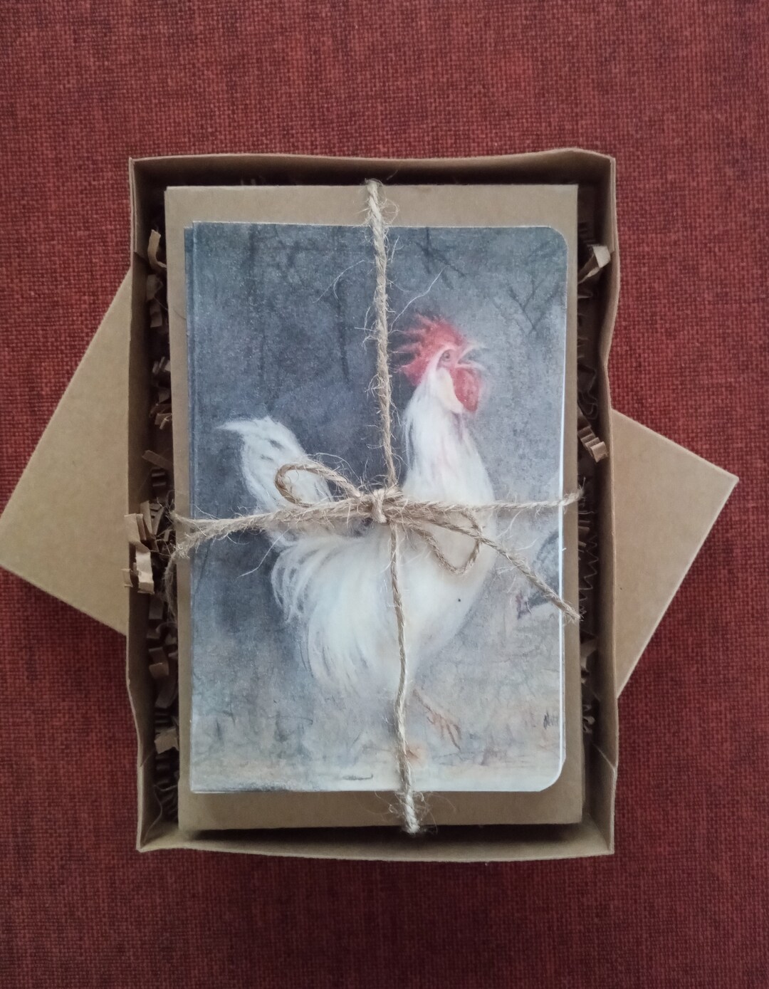 Rooster Note Cards, Artisan Note Cards, Cottagecore Greeting Cards ...