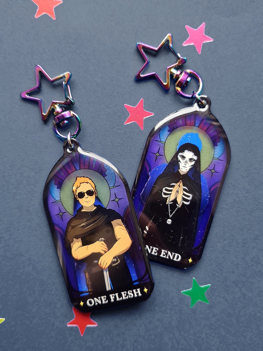 The Locked Tomb Double-sided Acrylic Keychain- Gideon and Harrow - One ...