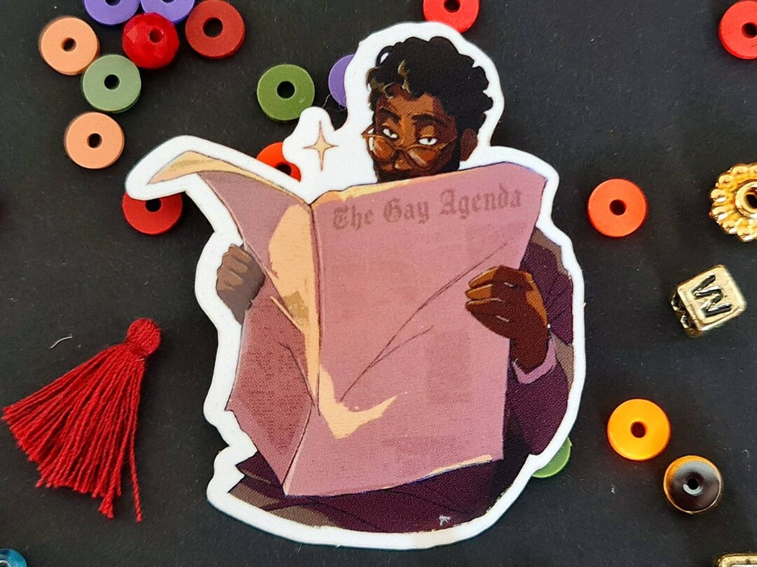 Wwdits Djinn Gay Agenda Sticker Etsy