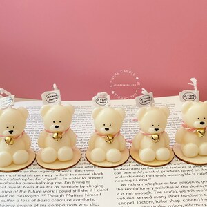 Handmade Mini Bear Candle - Perfect Customizable Gift Idea for Baby ...