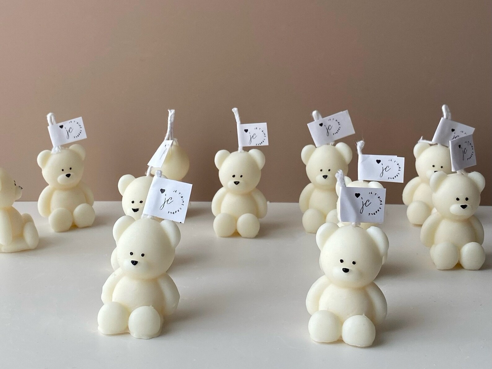 Mini Bear Candle Teddy Bear Candle Baby Shower Small Candles Birthday ...