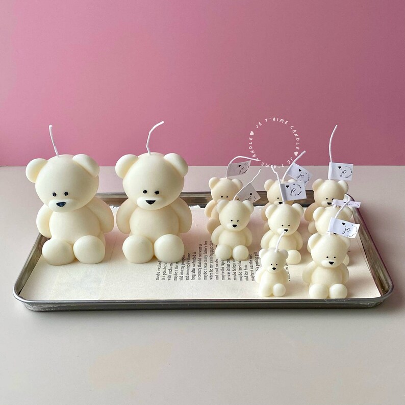 Large Teddy Bear Soy Candle Teddy Bear Candle Birthday Gifts Baby ...
