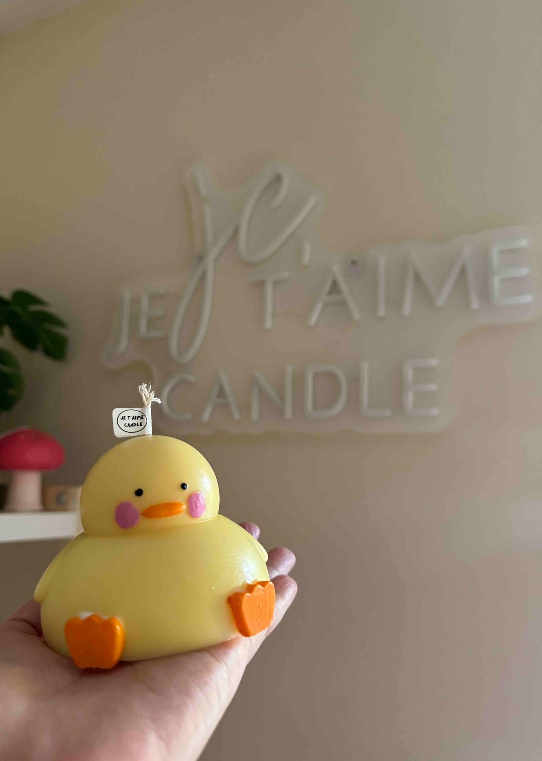 Adorable Chubby Duck Shaped Candle - Handmade Soy Wax Duck Candle for ...