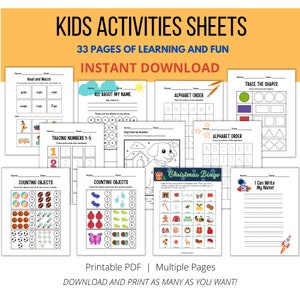 Preschool Worksheets| Alphabet Worksheets, Letter Sounds, Printable ...