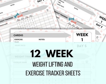 Weight Training Daily Log - Etsy
