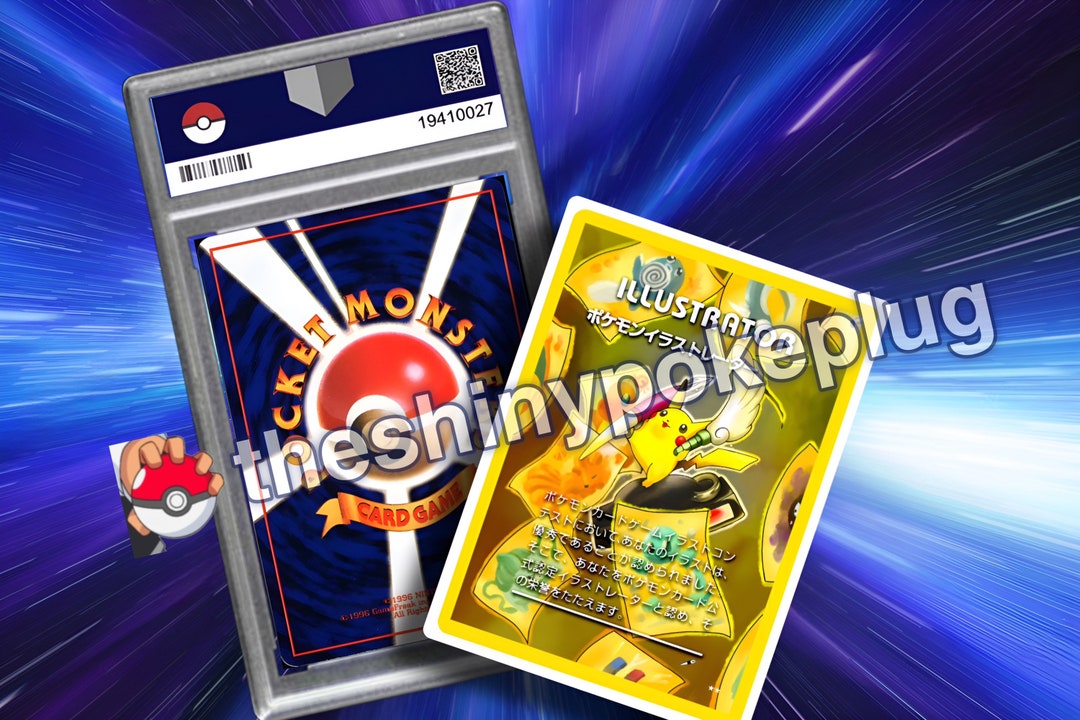 Pokémon Pikachu Full Art Illustrator Card - Etsy