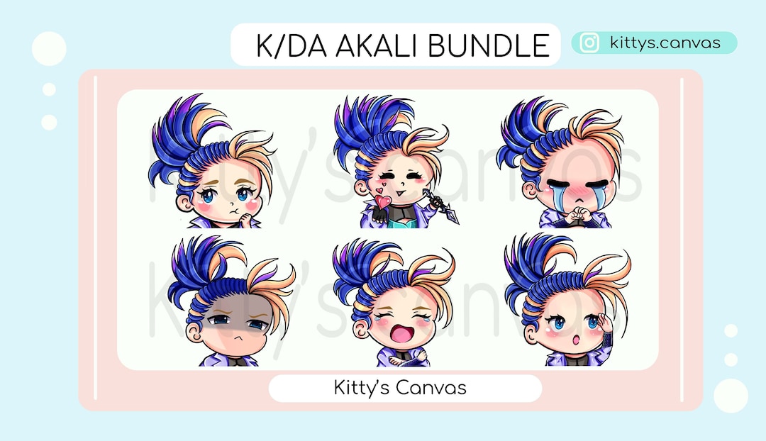 K/DA Akali Emote Bundle - Etsy