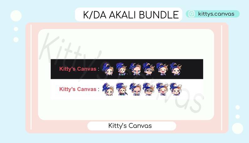K/DA Akali Emote Bundle - Etsy