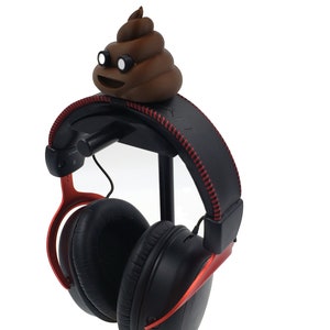 Poop Emoji Crown Attachment for Headset, Gaming and Streaming Headset ...