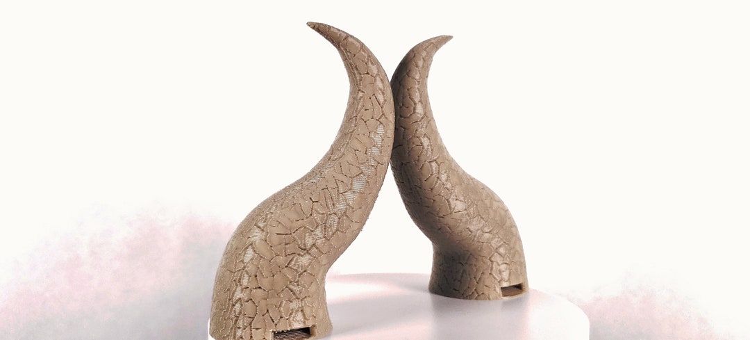 Curved Demon Horns Attachment for Headset Gaming and - Etsy