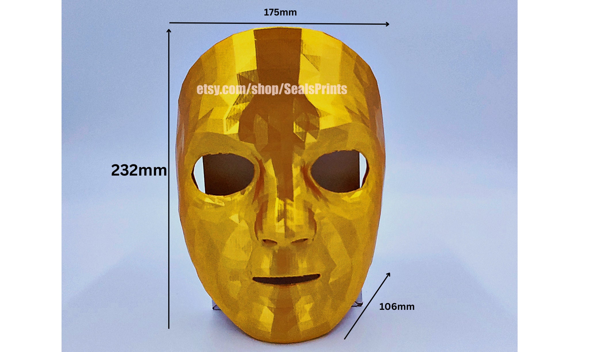 SOTF Gold Cannibal Mask, Cosplay Mask, Sons of the Forest Mask - Etsy