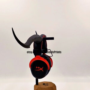 Tiefling Horns Attachment for Headset, Gaming and Streaming Headset ...
