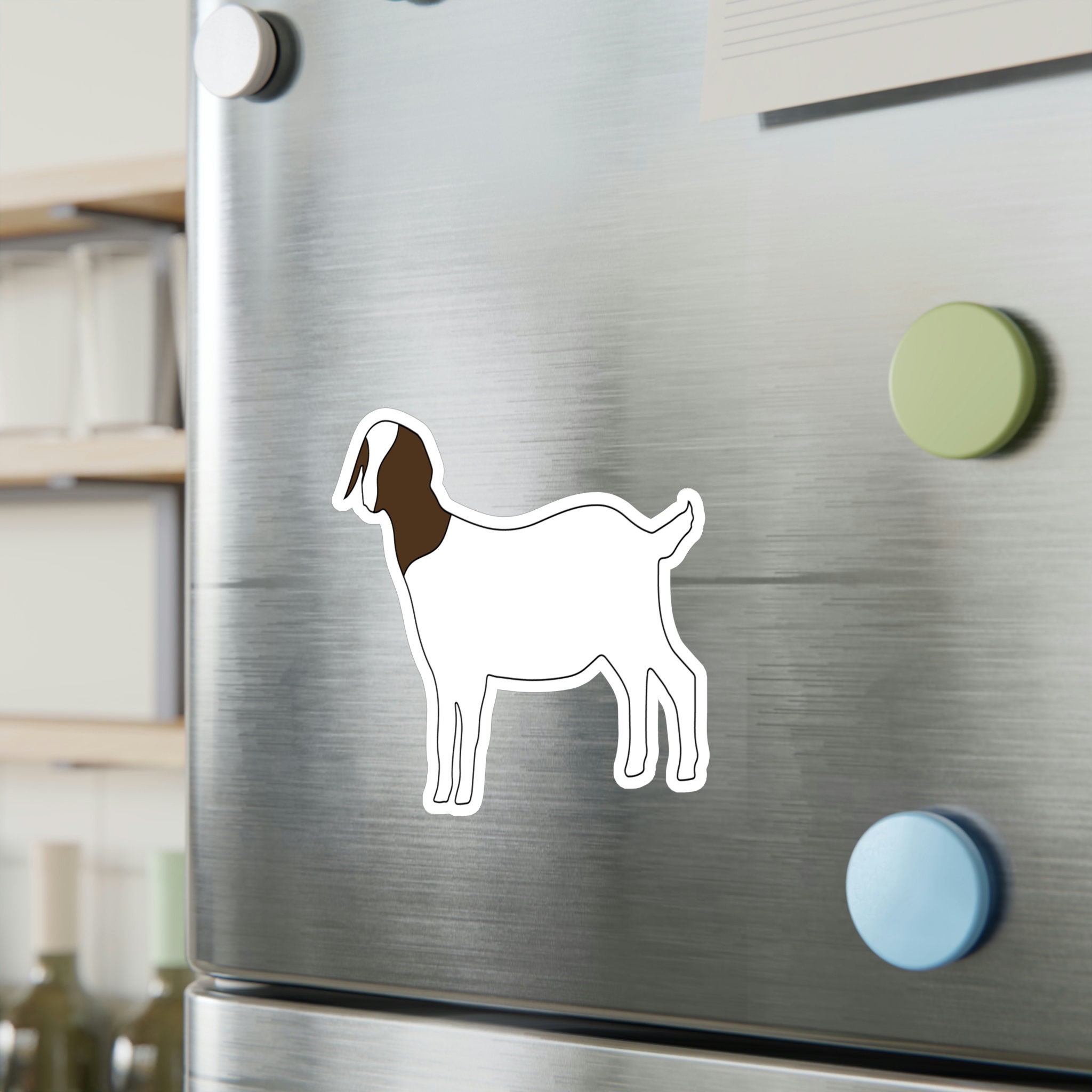Premium Boer Goat Sticker: Kiss-cut Vinyl Decal for Club Lambs, Kids ...