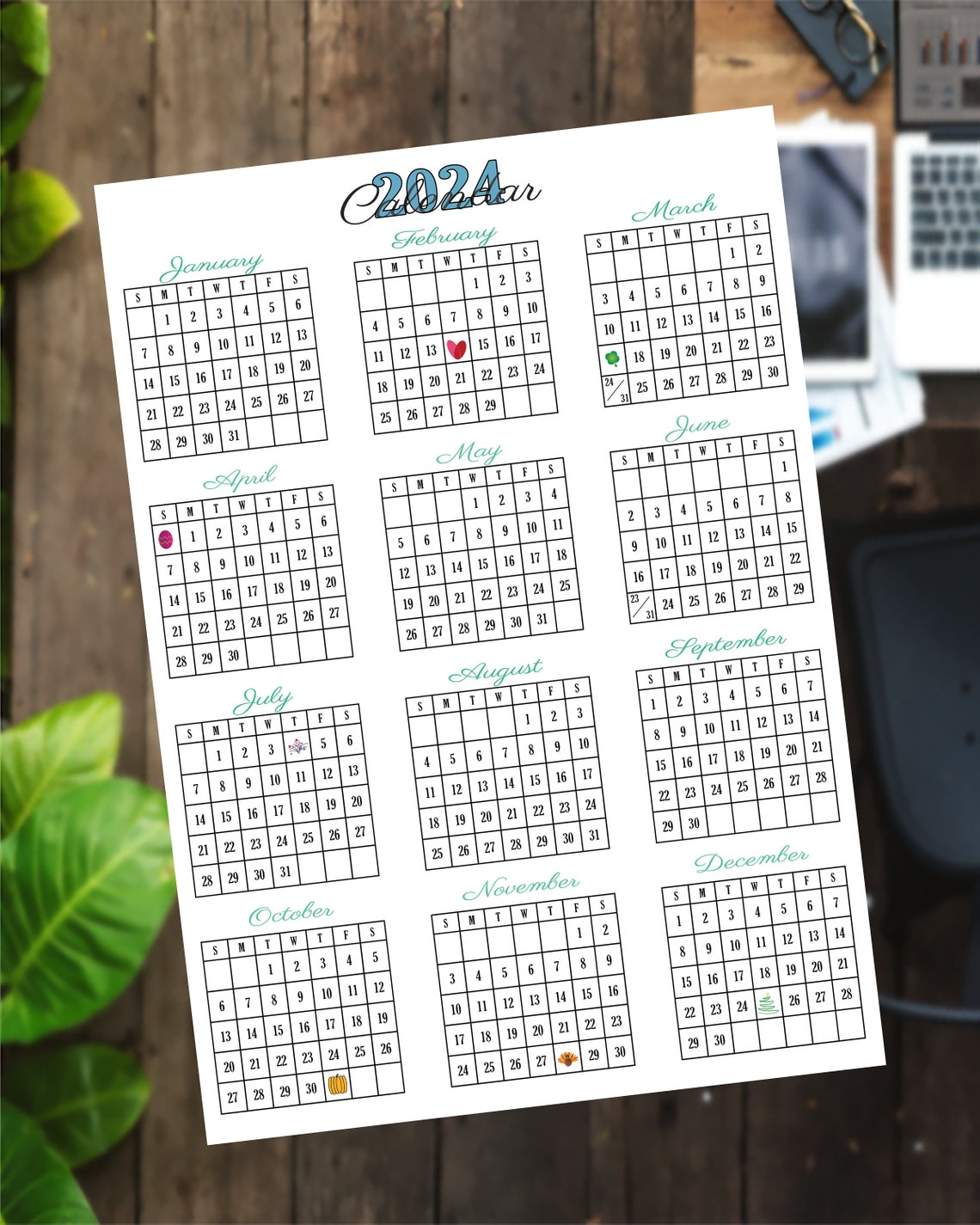 Digital Agriculture Farm Garden Homestead Small Business Calendar ...