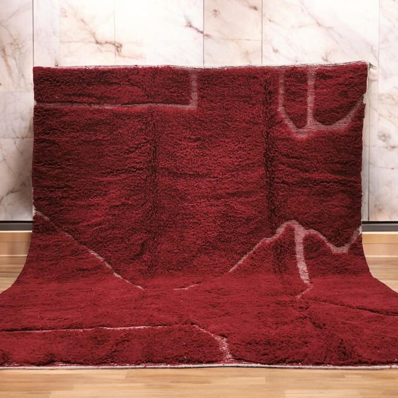 Red Moroccan Rug - Etsy