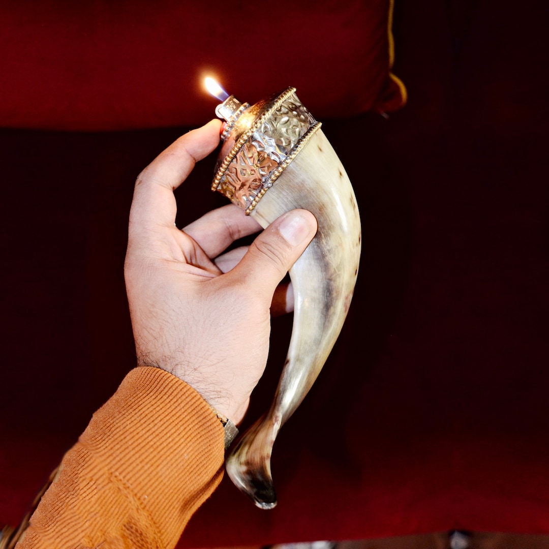Handmade VINTAGE LIGHTER , Horn Lighter Vikings Lighters Cool Moroccan ...