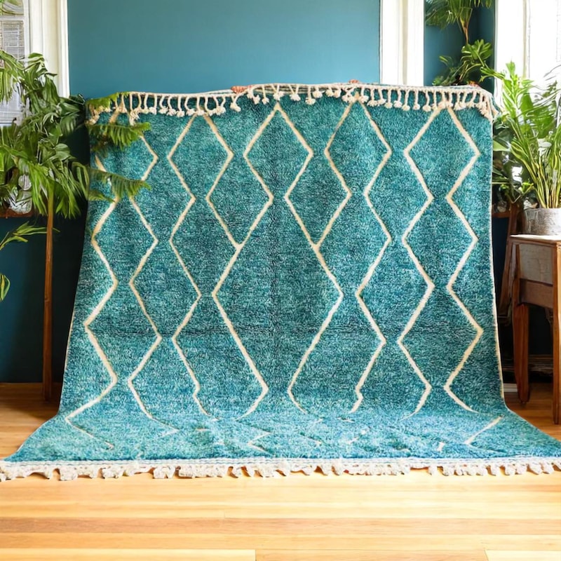 Turquoise Rug - Etsy