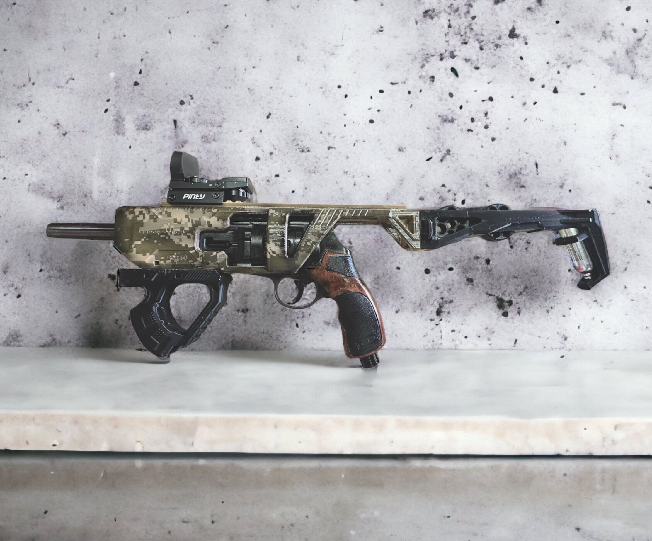 Custom 3D Printed Tactical Body Kit for Umarex HDR50 Paintball Revolve ...