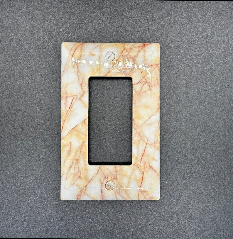 Marble Design Decorative Wall Plates-unbreakable Thermoplastic ...