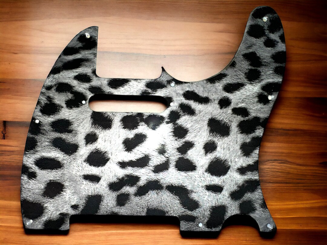 Custom Leopard Print 8 Hole Fender Telecaster Electric Guitar Pickguard ...